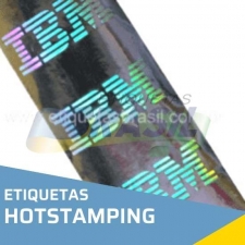 Etiquetas em Hot Stamping / Hot Stamping Adesivo