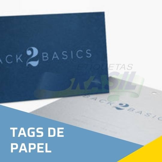Tags de Papel- Couche, Kraft e Reciclável