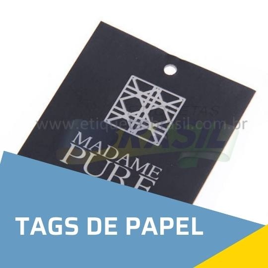 Tags de Papel- Couche, Kraft e Reciclável